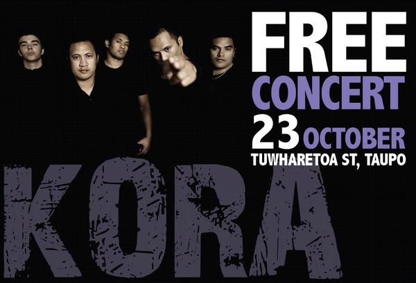 Kora to rock Taupō for Free RWC 2011 Finals concert | infonews.co.nz ...