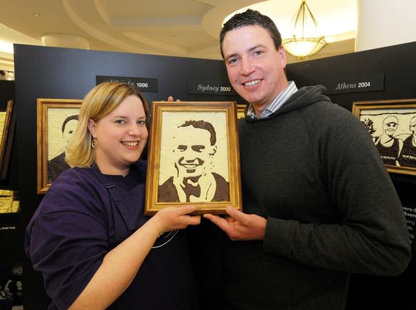 New Zealand Olympic hero faces off with own chocolate portrait at ...