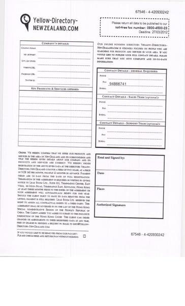 Yellow Pages warns of new scam circulating | infonews.co.nz New Zealand ...